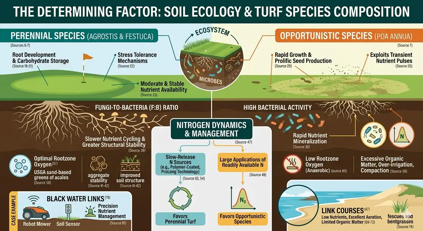 Soil Ecology&Turf Species Composition as Determining Factor